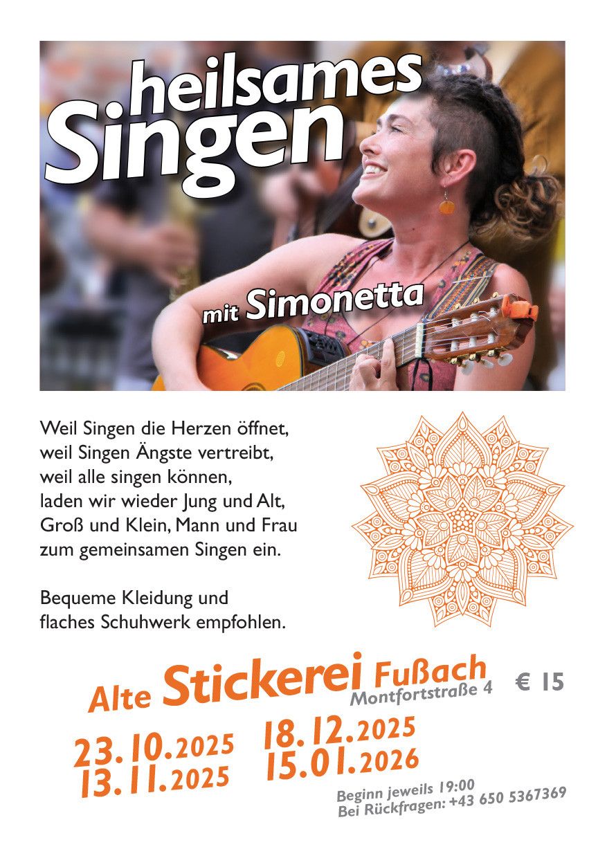 Heilsames Singen mit Simonetta | Fußach - Natur am See